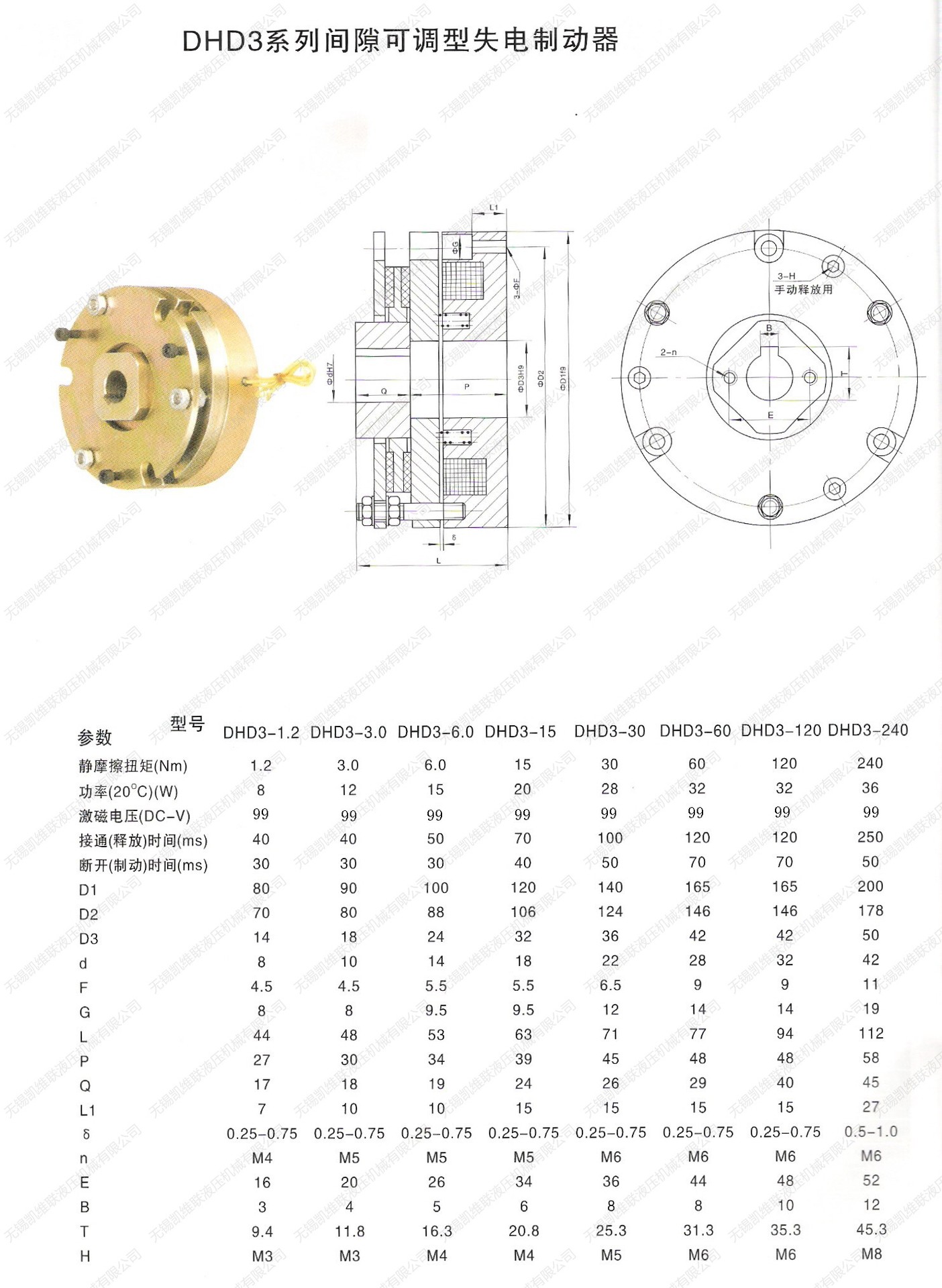 厂家直销,DHD3-30,DHD3-60,间隙可调型失电制动器-阿里巴巴