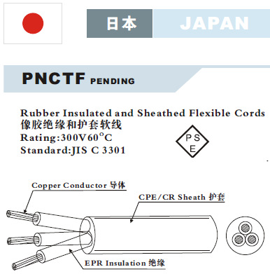 日本PSE/JET认证PNCTF 2×3×0.75mm/1.25mm/2.0mm精益日标橡胶线-阿里巴巴