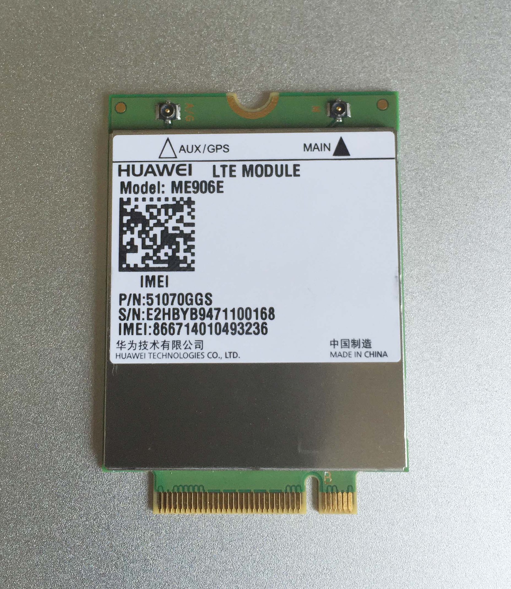 华为ME906E标准版 4G模组M.2 LTE支持FDDNGFF全新原装版本可选-阿里巴巴