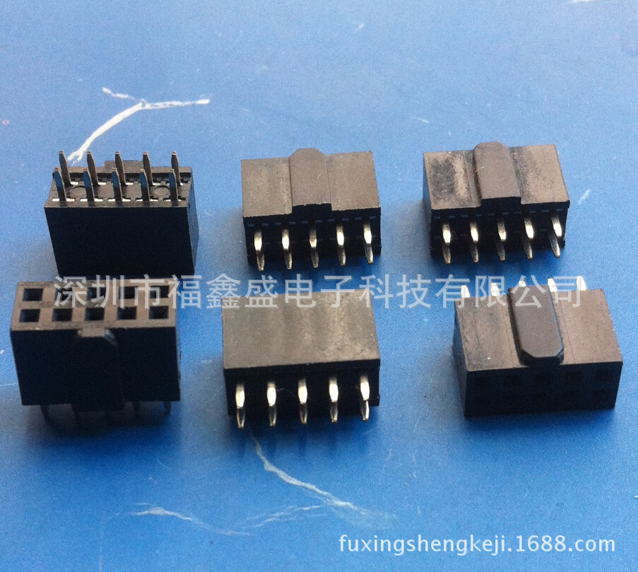 供应排母2.54x8.1双排180侧插型 2.0单侧插90度/贴片电子连接器-阿里巴巴