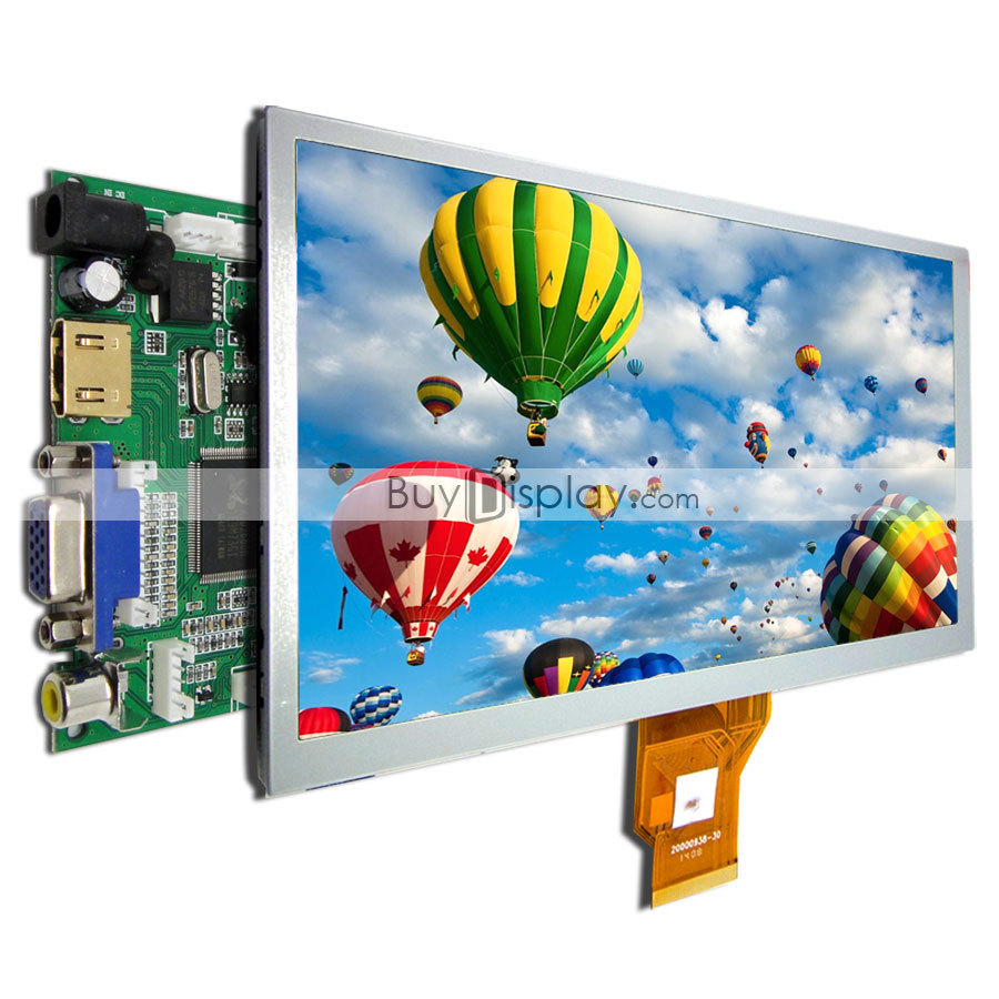 9寸TFT LCD彩色液晶显示屏配RA8875控制板/并串口/可配触摸屏-阿里巴巴