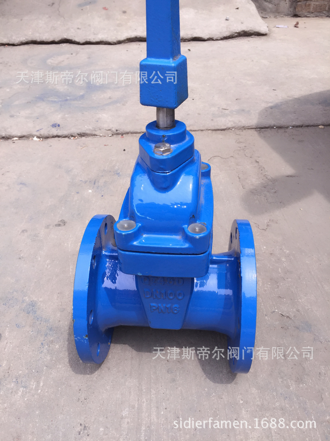 手动软密封暗杆闸阀地下埋球墨铸铁法兰闸阀厂家天津SZ45X-16Q-阿里巴巴