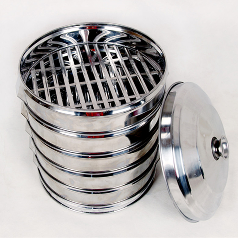 不锈钢蒸笼 34cm不锈铁 蒸笼 蒸包子 馒头 蒸冷菜 和元宝锅可配-阿里巴巴