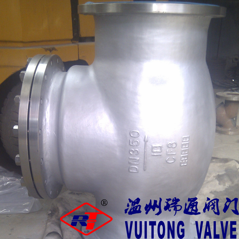 不锈钢法兰旋启式止回阀 H44W-16P 浙江温州 瑞通阀门-食品商务网