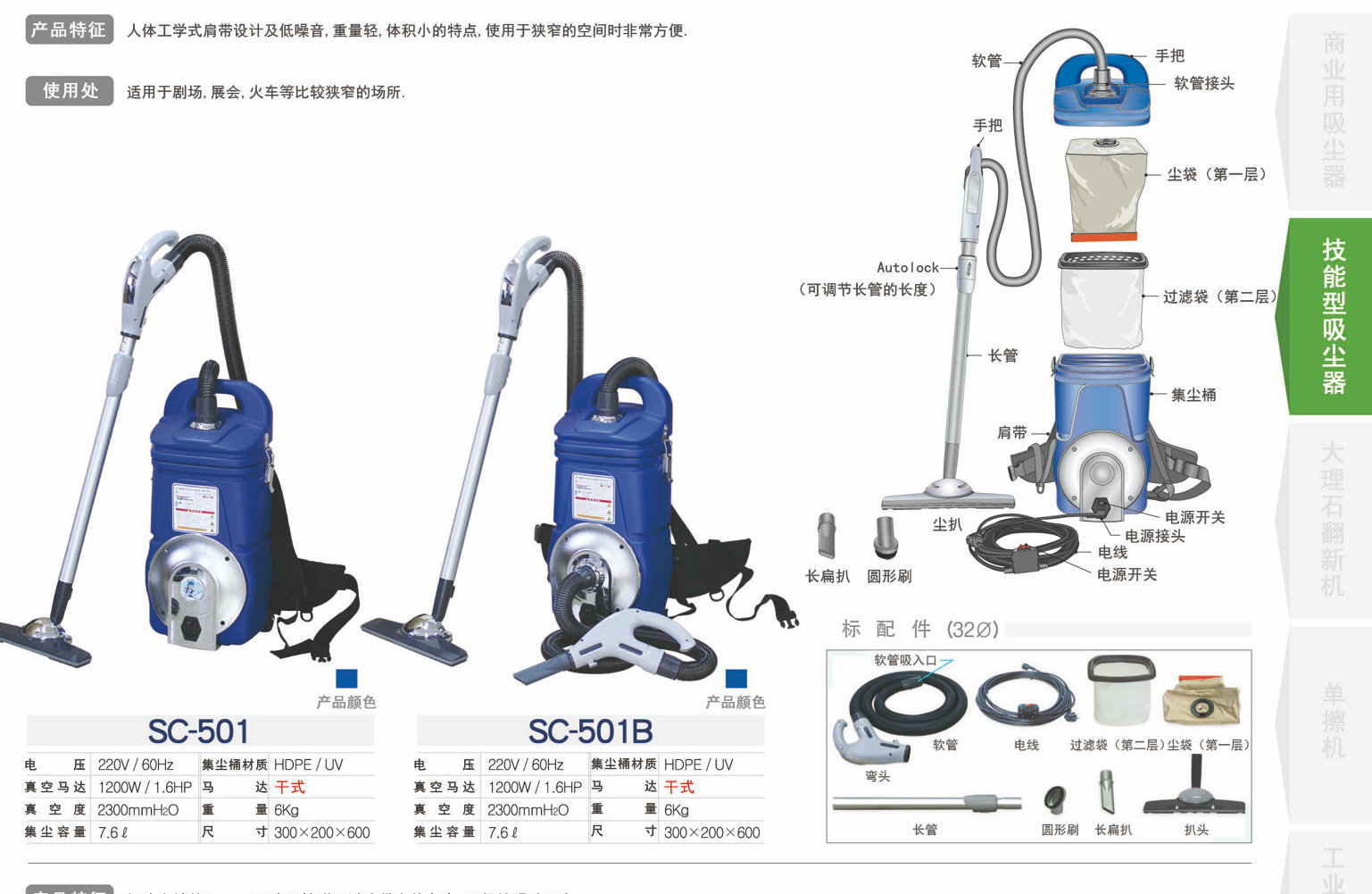 洁星吸尘器C-501B吸尘器量大从优背负式肩背式吸尘器后背手提-阿里巴巴
