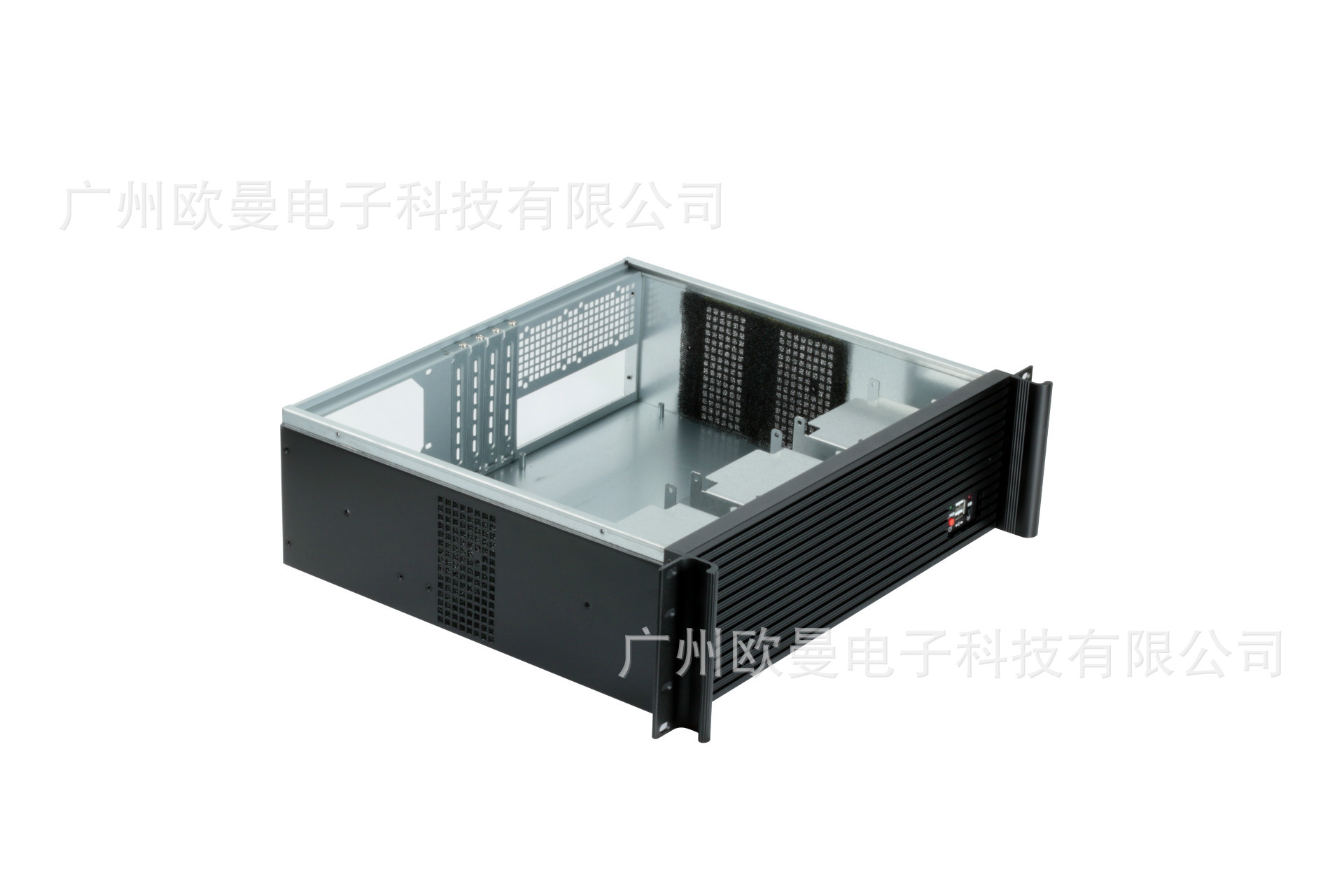 3U 380MM短机箱/3U工控机箱 铝合金面板/可非标机箱-阿里巴巴