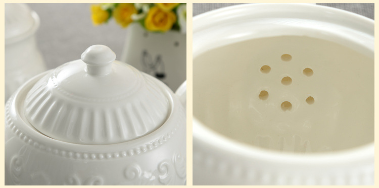 洛可可宫廷陶瓷骨瓷餐具咖啡壶大容量咖啡机冷热水壶花茶壶婚庆-阿里巴巴