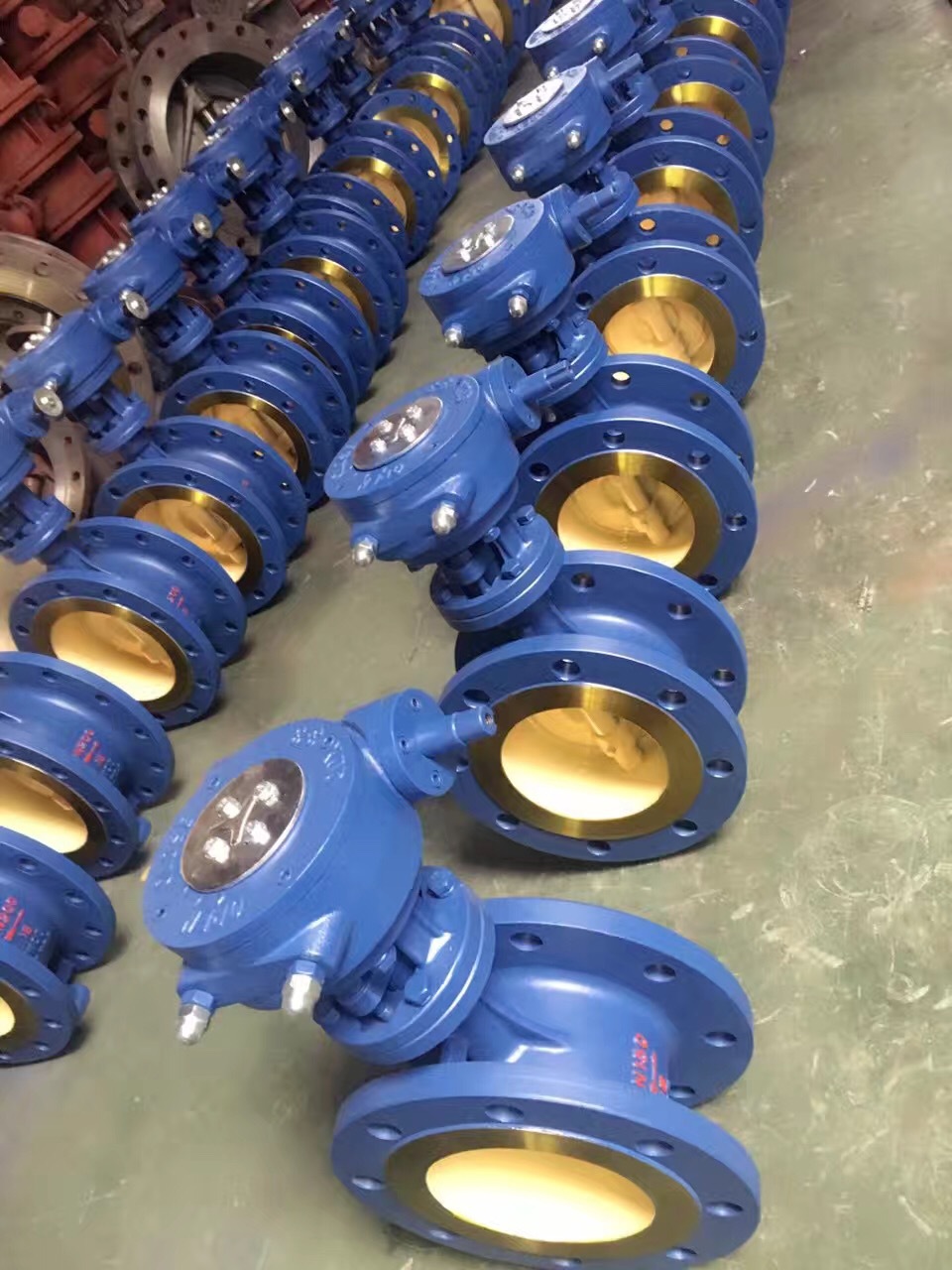 碳钢不锈钢法兰 气动三偏心硬密封蝶阀 D643H-16C DN40 50-阿里巴巴