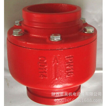 沟槽消声止回阀 DN80 100 200消防泵房卡箍连接单向阀_阀门栏目_机电之家网