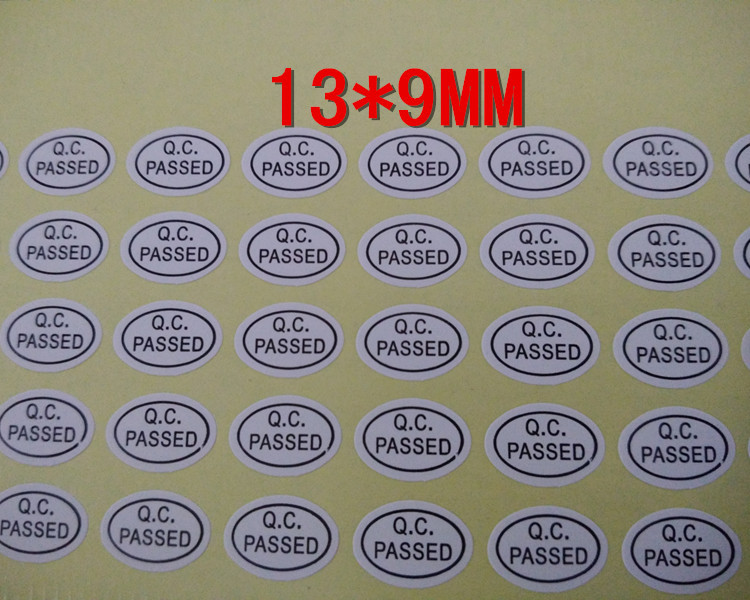 QC PASS标贴 qc pass标签贴 透明 圆形 10MM 内容定制 现货包邮-阿里巴巴