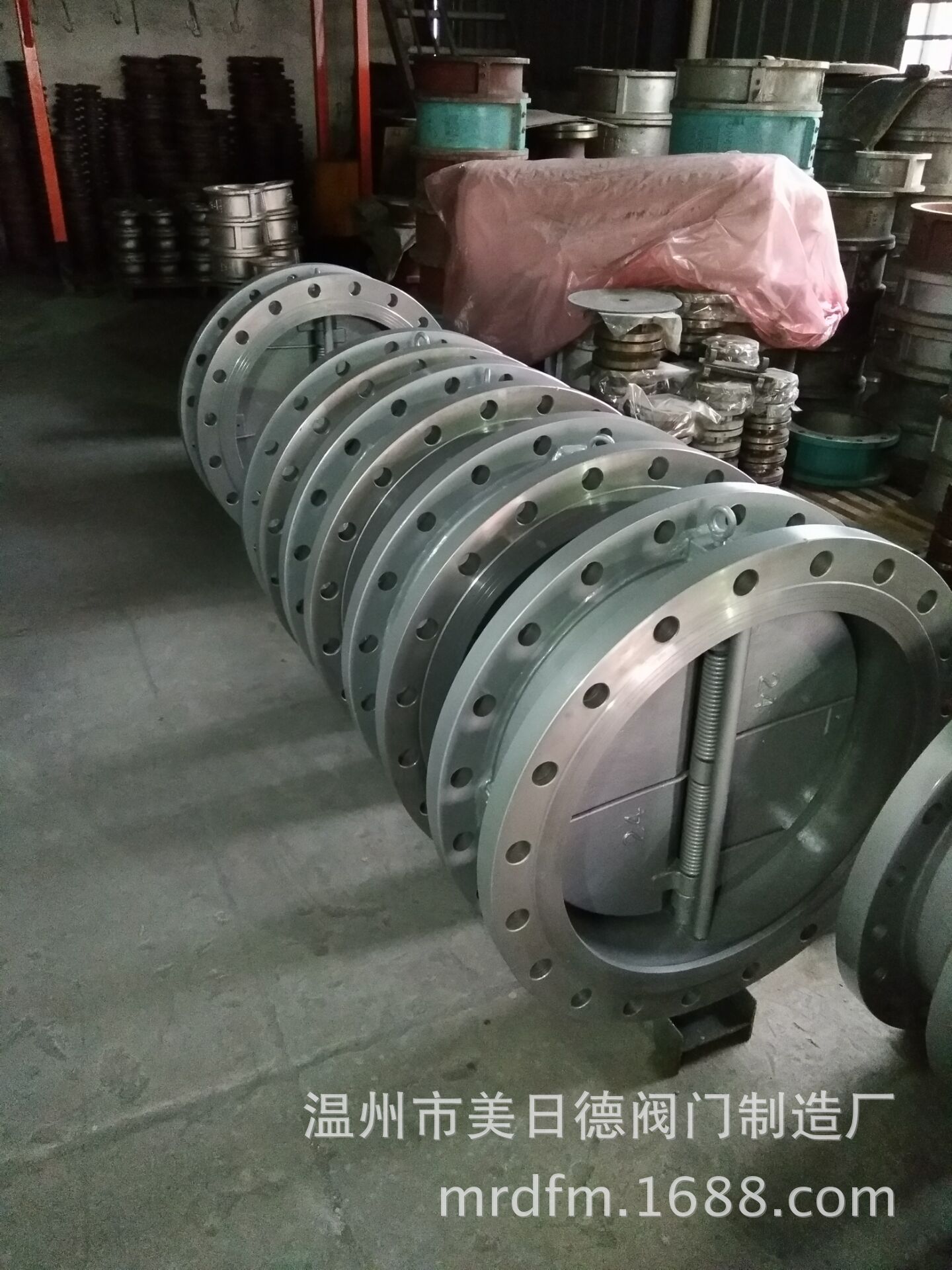 H46H-16C DN600 法兰双板止回阀 - 阀批发网