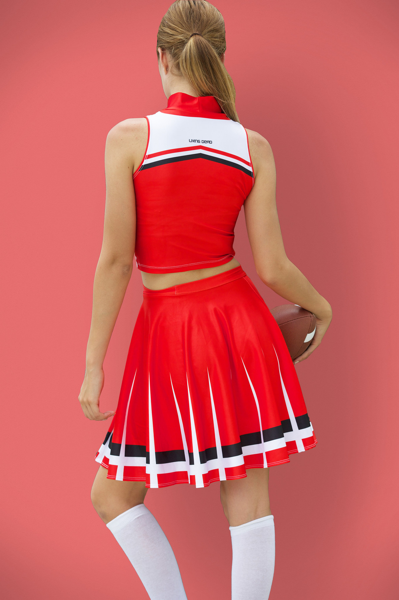 Plus Size Skirt Women White striped printed mini Skirt S-4XL pleated ...