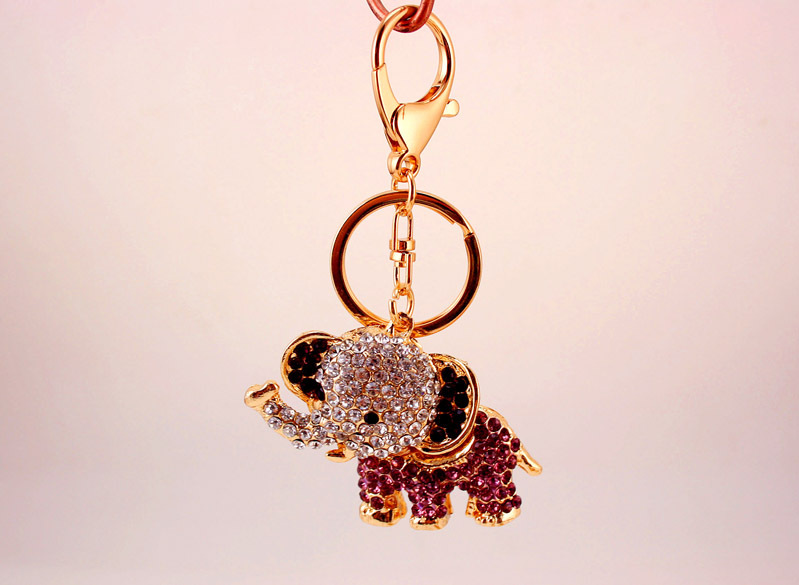 Creative Diamond Cute Cartoon Elephant Keychain