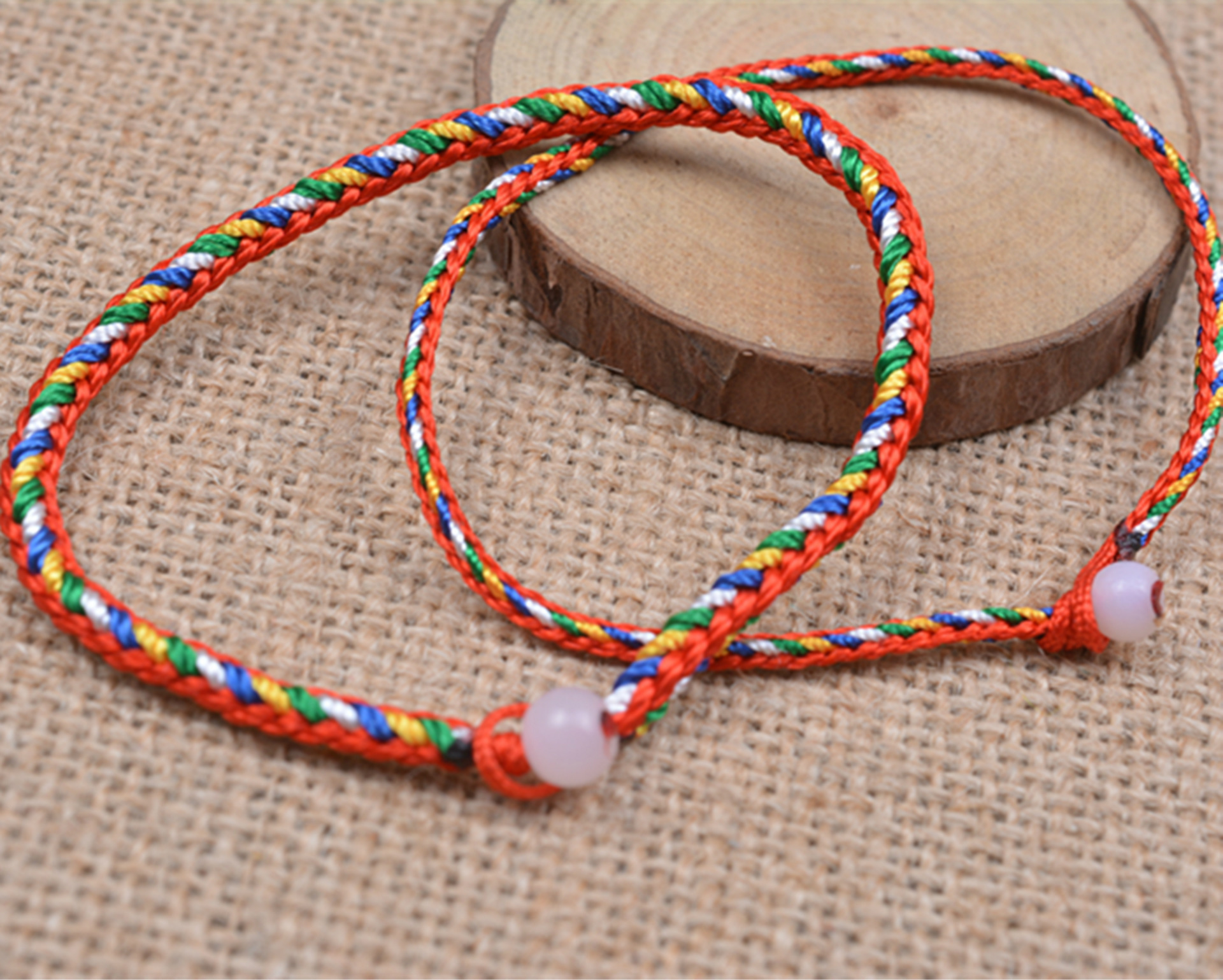 时尚潮流手绳 男女情侣五彩绳五色线 端午彩绳红绳手链赠品小礼物-阿里巴巴