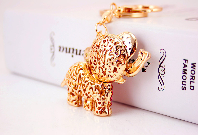Creative Diamond Cute Cartoon Elephant Keychain