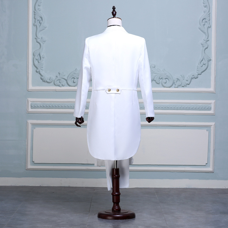 men's jazz dance suit blazers Men gold inlaid Tuxedo Suit suit set ...