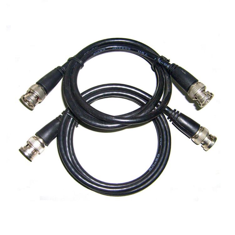 视频监控BNC线公转公黑色同轴75-4音视频安防传输Q9头延长SDI线-阿里巴巴