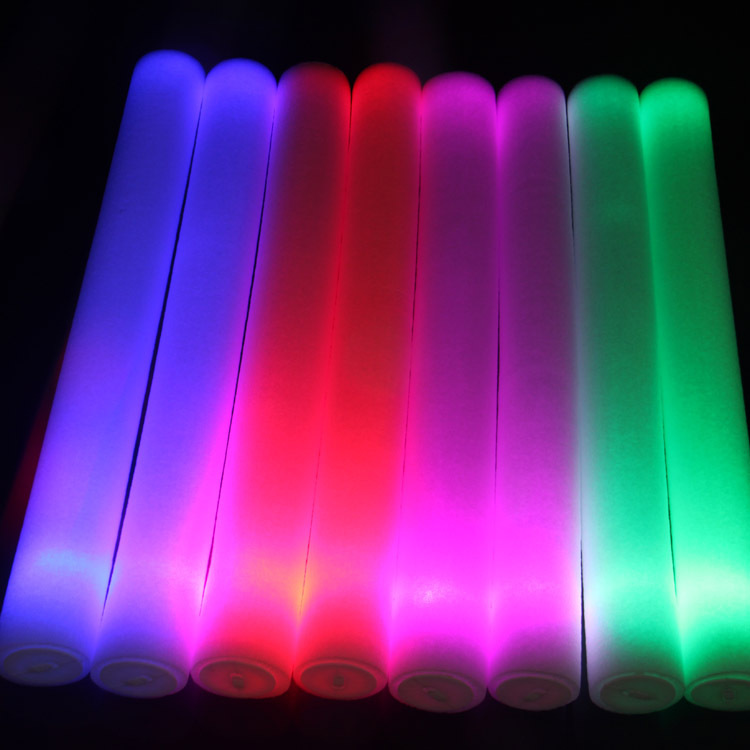 Colorful Luminous Sponge Foam Fluorescent Silver Rod, Concert Stick ...
