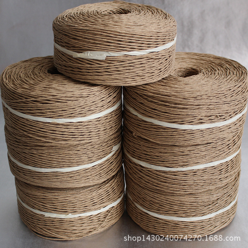 原色环保1mm牛皮纸绳 吊牌绳手工编织材料 纸排绳拼纸绳彩色-阿里巴巴