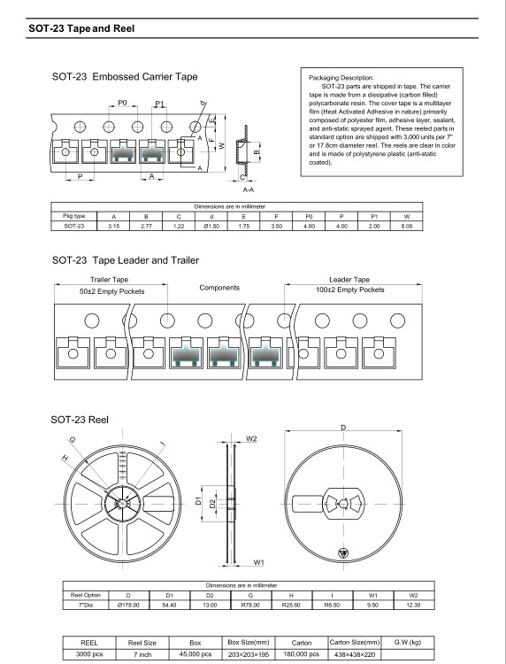 【长电一级代理】CJ2301 S1 SOT-23贴片三极管三端MOS管原装现货-阿里巴巴