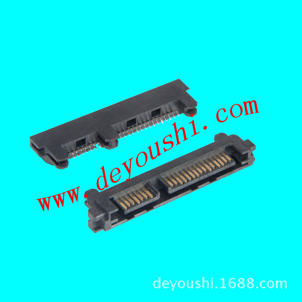 sata连接器_sata连接器、 移动、7+15p夹板座子、smt - 阿里巴巴