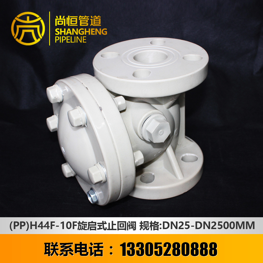 pp H44F-10F 旋启式止回阀 厂家直销 质量保证 - 阀批发网