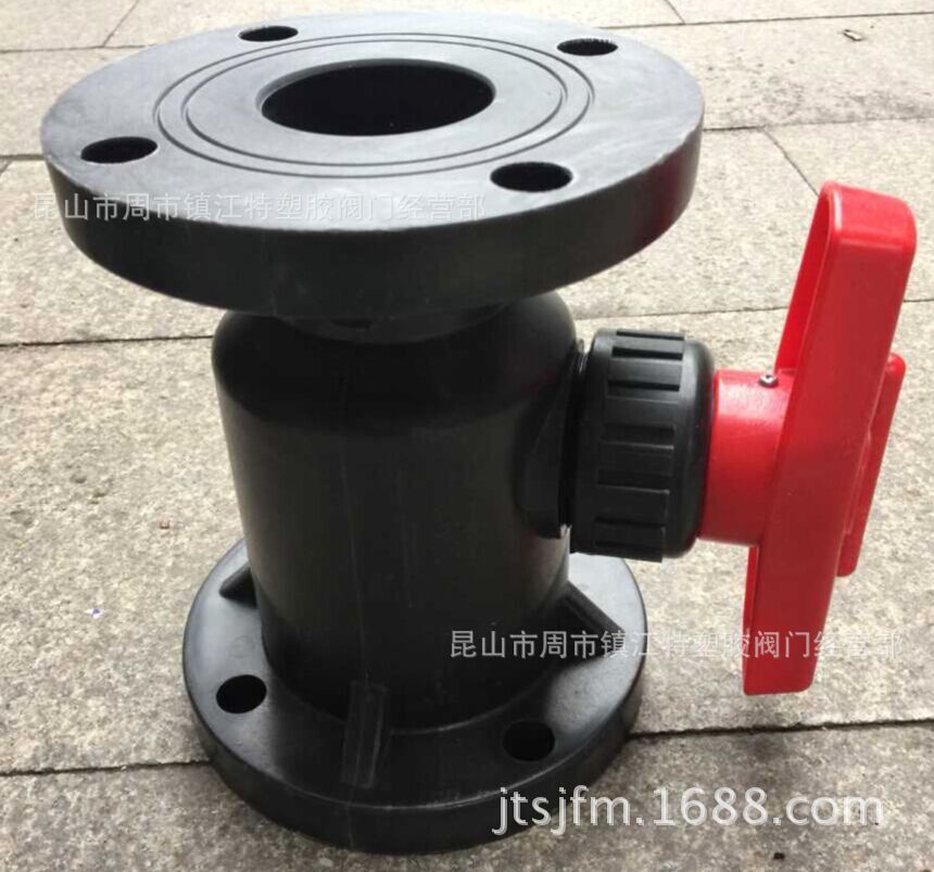 厂家直销 Q41F-10S手动塑料法兰球阀 PVC法兰球阀UPVC，灰色，4分 - 阀批发网