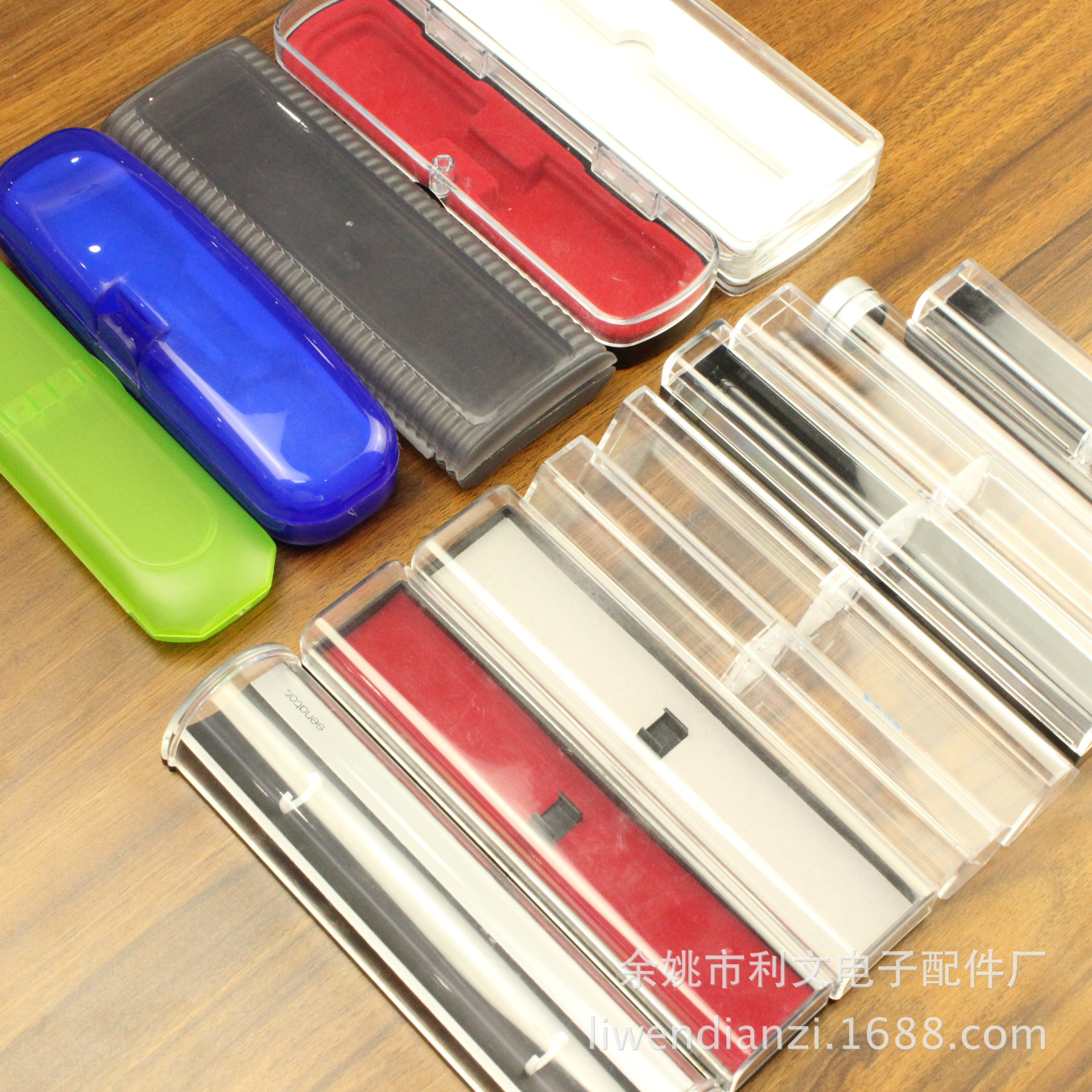 高品质透明塑料笔盒 水钻笔小四方笔盒包装 金属笔高档礼品包装盒-阿里巴巴