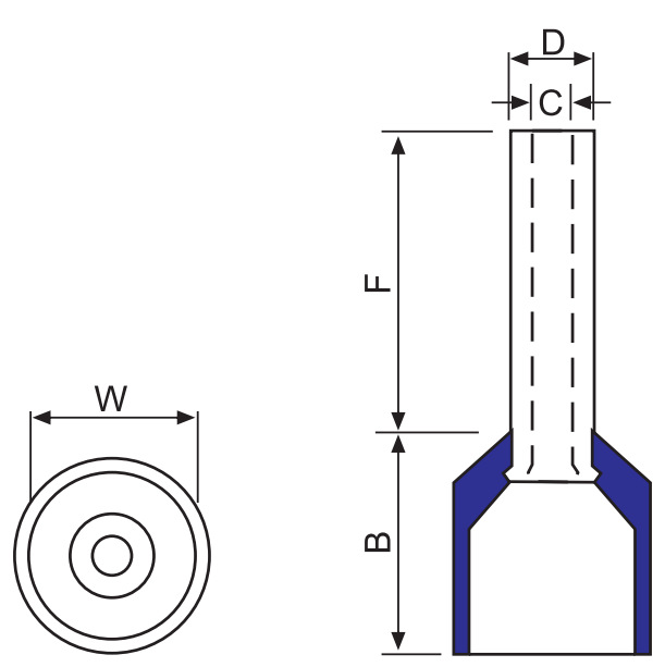 cks厂家直销：EN0508 管形预绝缘端子EN形管 EN形端子 管状端子-阿里巴巴
