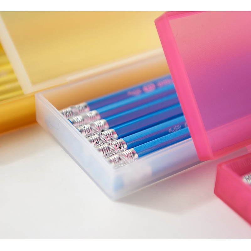 大号笔盒学生文具盒 连体式铅笔盒 磨砂卡通PP塑料盒可印logo-阿里巴巴