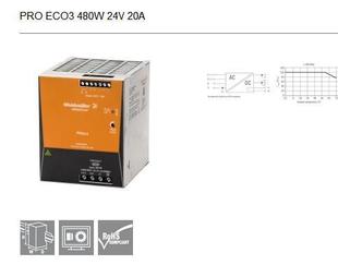 魏德米勒初级开关电源PRO ECO3 480W 24V 20A 型号146955000-阿里巴巴