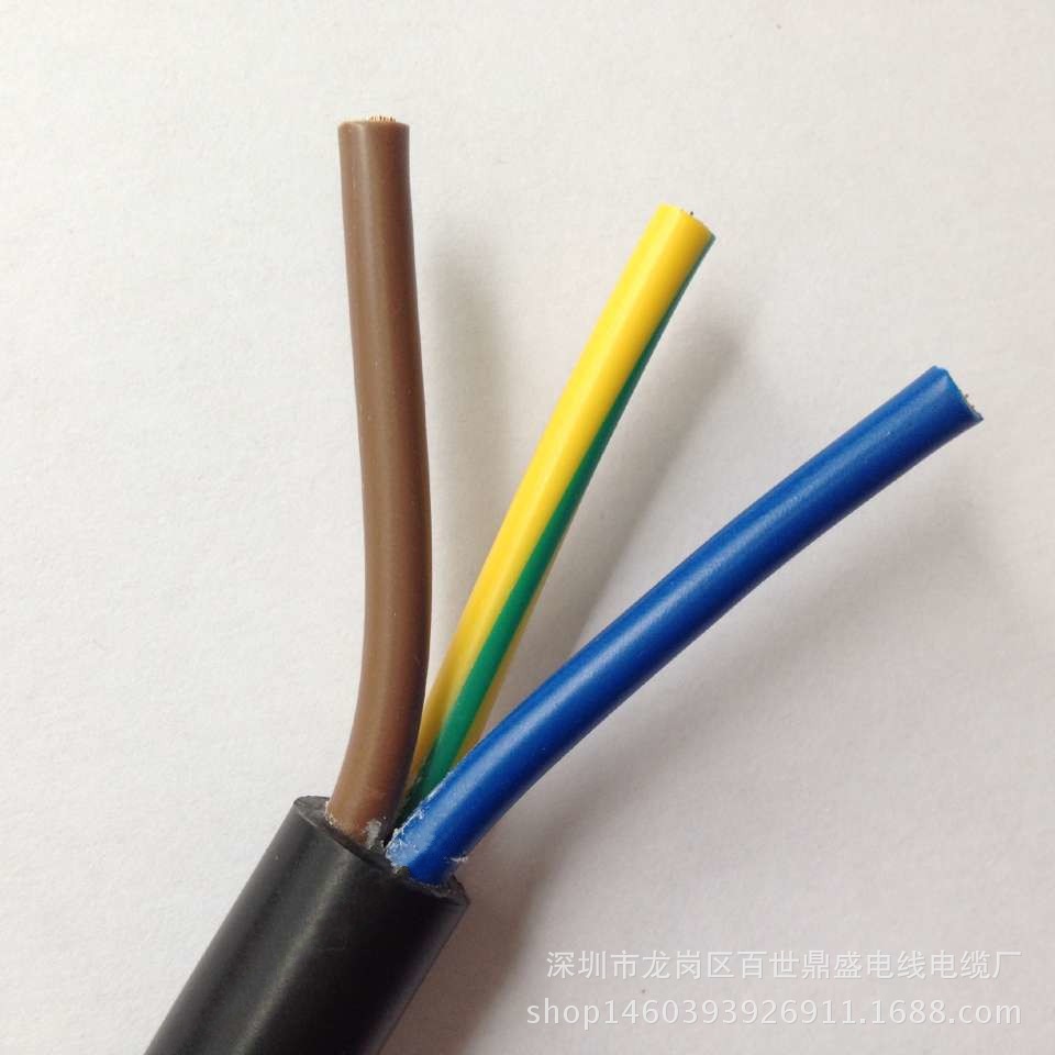 厂家大量现货批发供应 3芯护套线/电源线 RVV3*2.5黑色/白色-阿里巴巴