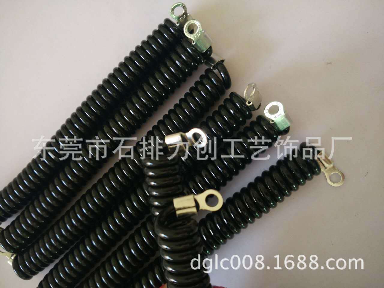 厂家批发弹簧失手绳 渔具弹力拉绳 黑色弹簧条 PU塑料弹簧绳-阿里巴巴