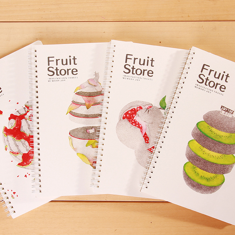 A17悦木学生B5水果铺子线圈本厂家批发定制办公笔记本文具日记本 - 办公批发网