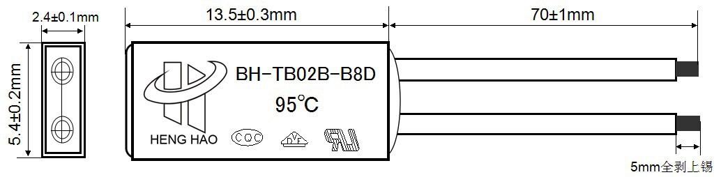 BH-TB02B-B8D热保护器BH-TB02B-B8D微型温控开关TUV CQC KC UL-阿里巴巴