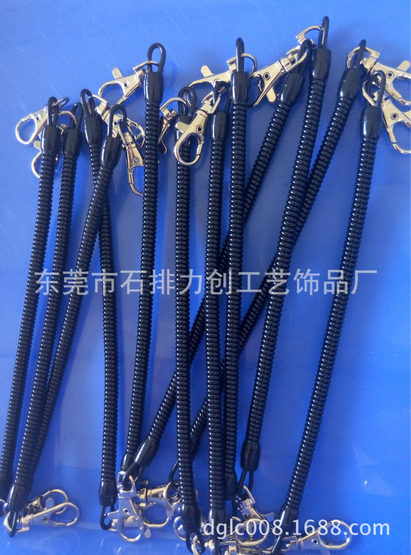 定制各种款式塑胶弹簧绳 手机挂绳 弹力钥匙链 塑料弹力饰品挂绳-阿里巴巴