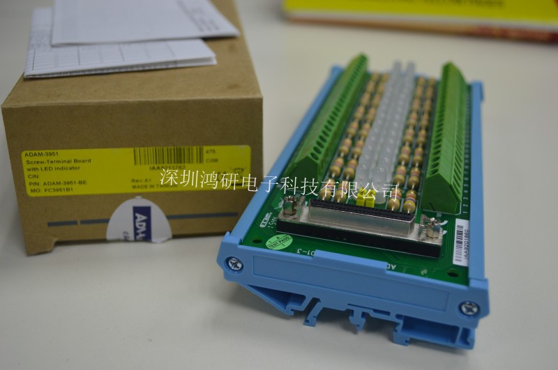 研华ADAM-3951 接线端子台DIN导轨安装 配PCI-1756板卡端子板-阿里巴巴