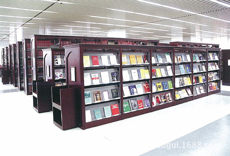 专业生产报刊架 实木报刊架 期刊架 图书馆书架 阅览桌椅 - 办公批发网