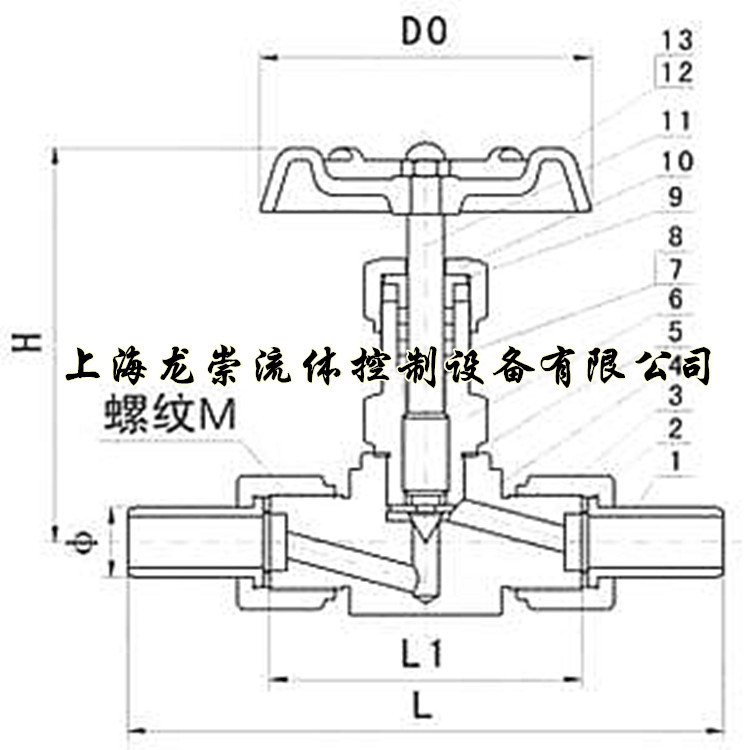 J23W/H J23W/H-160P外螺纹针形截止阀-化工仪器网