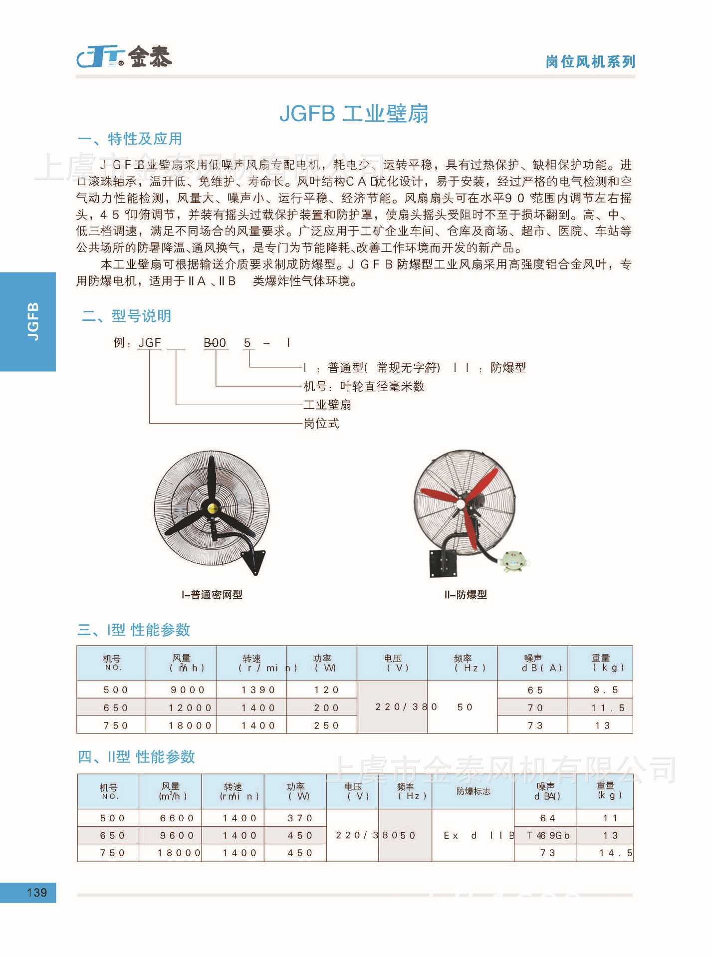 供应定做JGFB工业壁扇 - 家电批发网