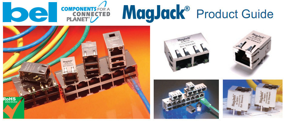 百富Bel代理0833-2X4R-54-F网络接口屏蔽信号灯滤波器MagJack-阿里巴巴