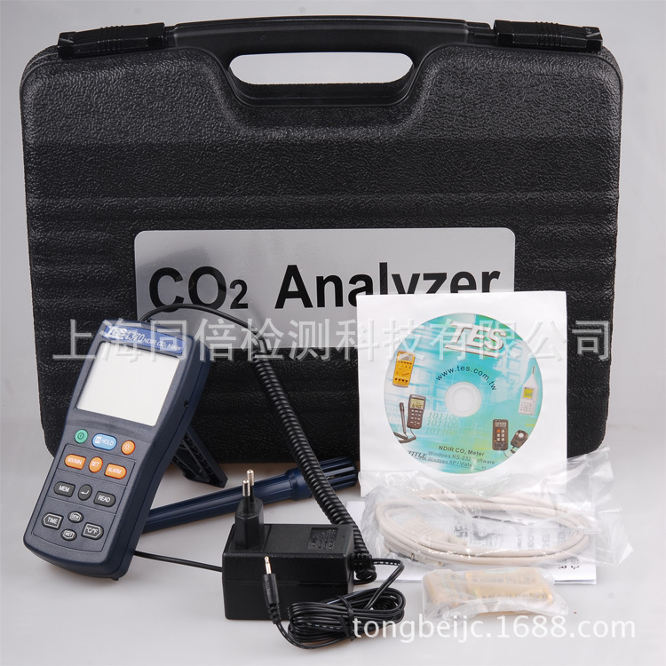 台湾泰士TES-1370H非色散式红外线二氧化碳测试器TES1370侦测计-阿里巴巴