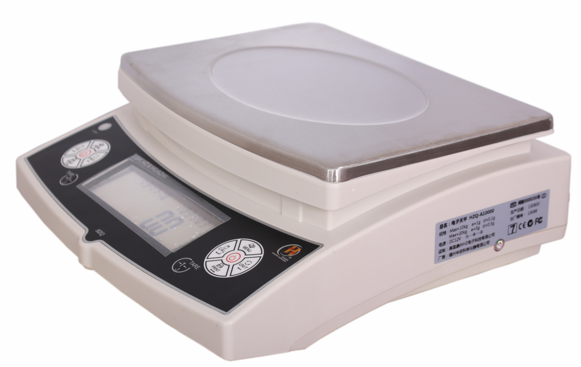 美国华志HZQ高精度HZQ电子天平15kg/20kg/0.1g计重秤20000g/0.1g-阿里巴巴