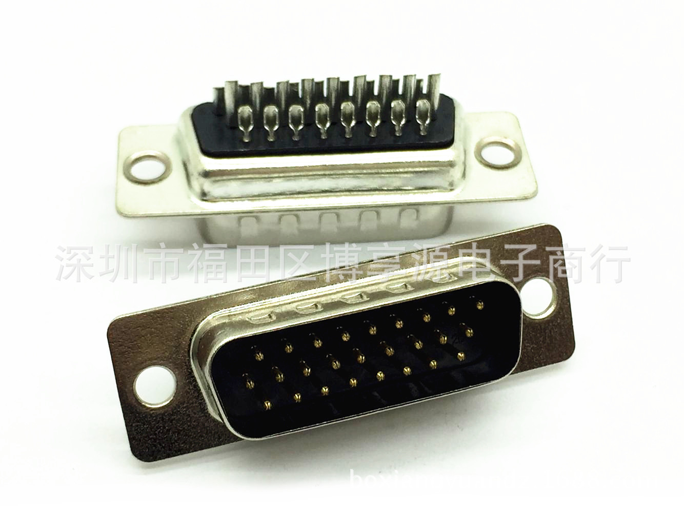 DB26公头 HDB26 焊线式26P针接头D-SUB串口3排26芯公插座连接器-阿里巴巴