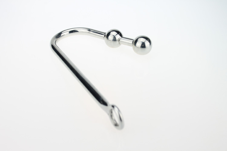 Stainless Steel Double Ball Anal Hook For Adult Novelty Adult Metal ...