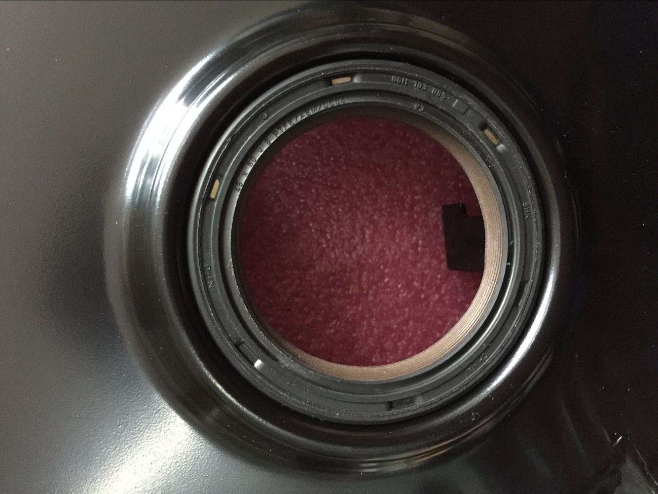 适用奥迪A4LQ5 迈腾2.0T曲轴前油封座正时下盖06H 109 210 AF/AG-阿里巴巴