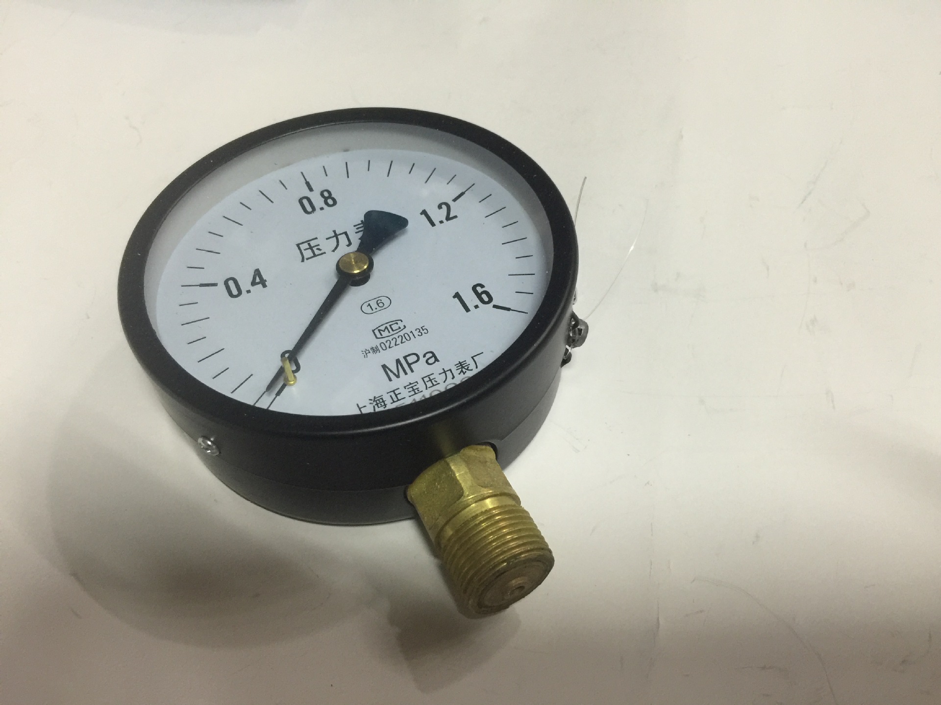 普通正宝压力表Y-100 0-1.6mpa弹簧管真空气泵空压机水压锅炉液压-阿里巴巴