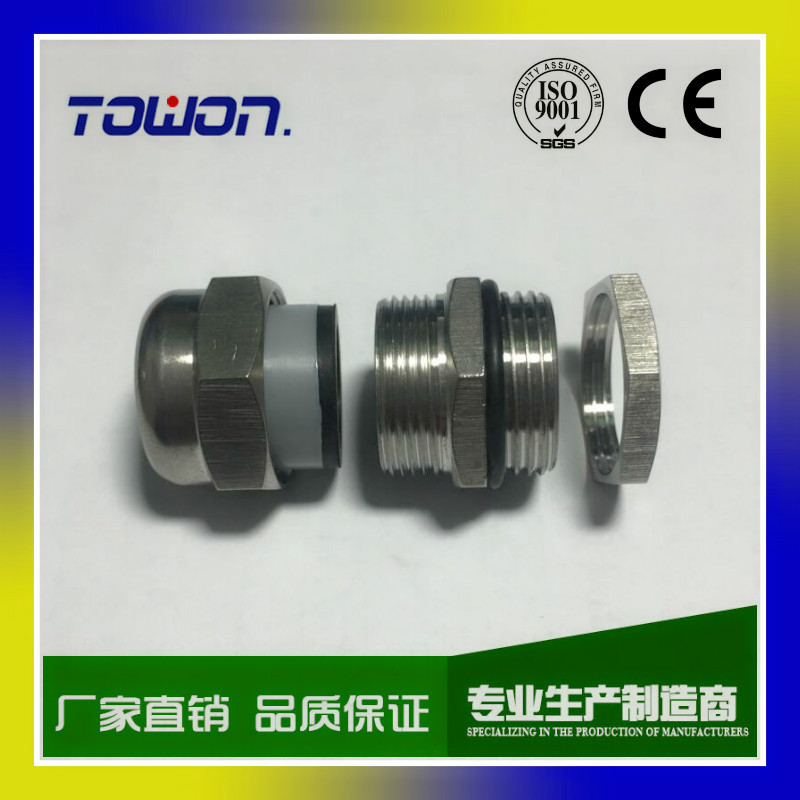M22*1.5 不锈钢304电缆固定头 PG16金属电缆防水接头 格兰头-阿里巴巴