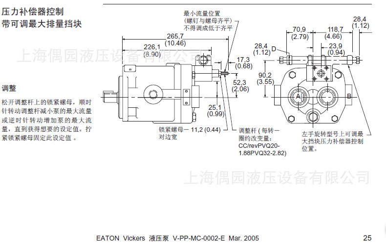 PVQ40-B2R-SE1F-20-C21D12 02-341948 VICKERS HYDRAULIC PUMPS-阿里巴巴