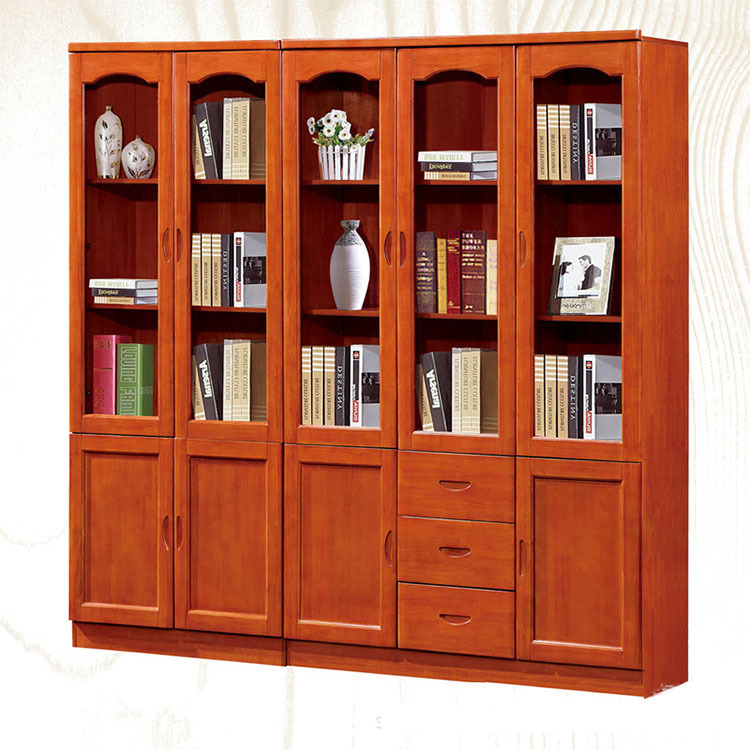 办公文件柜 书柜 木质实木贴皮档案柜 书架 办公家具任意组合 - 办公批发网
